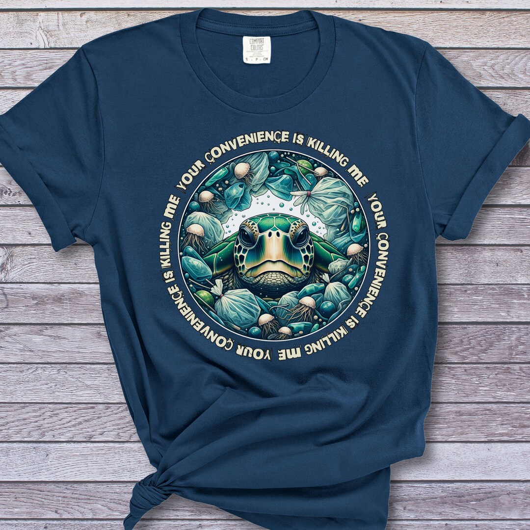Sea Turtle Graphic Tee Shirt Gift for Environmental Activist and Turtle ...
