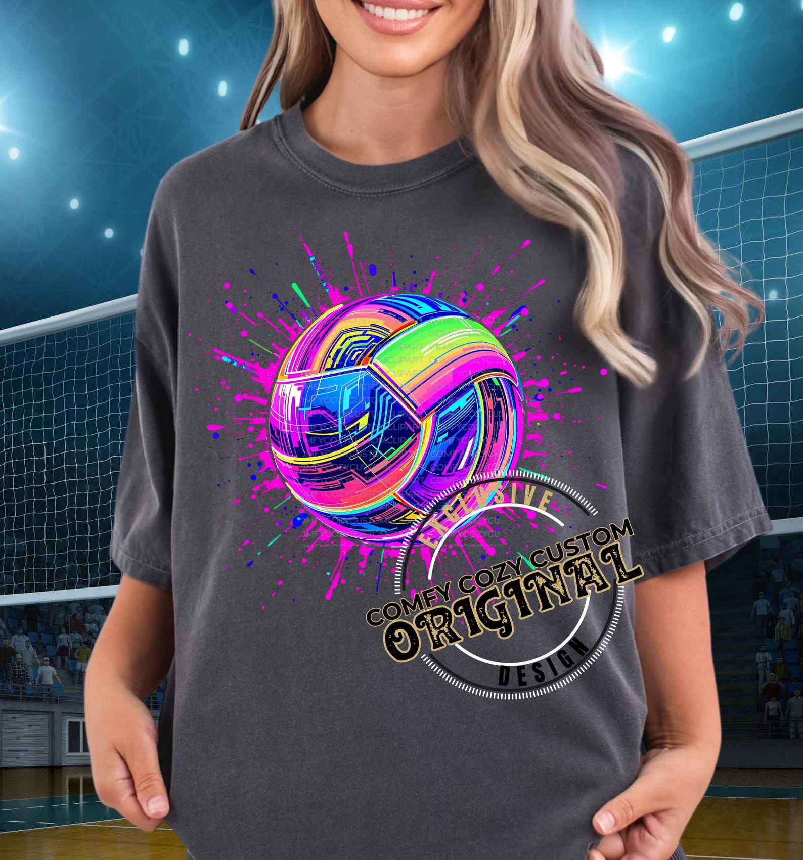 Y2K Neon Icecream Drippy Volleyball PNG Bundle|retro Aesthetic Clipart ...