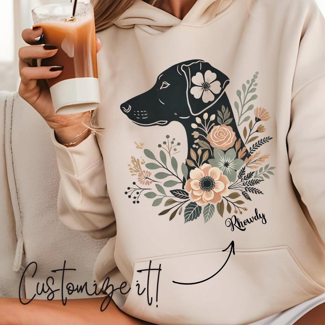 Personalized Rhodesian Ridgeback Hooded Sweatshirt Dog Mom Sweat Shirt ...