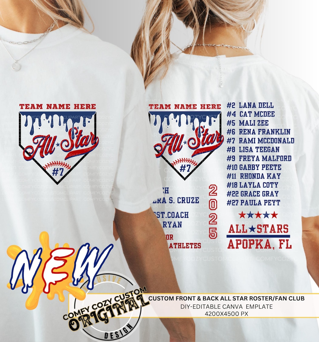 Editable Canva Template Custom Drippy Baseball Home Plate Softball|all ...