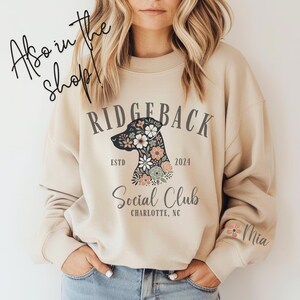Personalized Rhodesian Ridgeback Hooded Sweatshirt Dog Mom Sweat Shirt ...