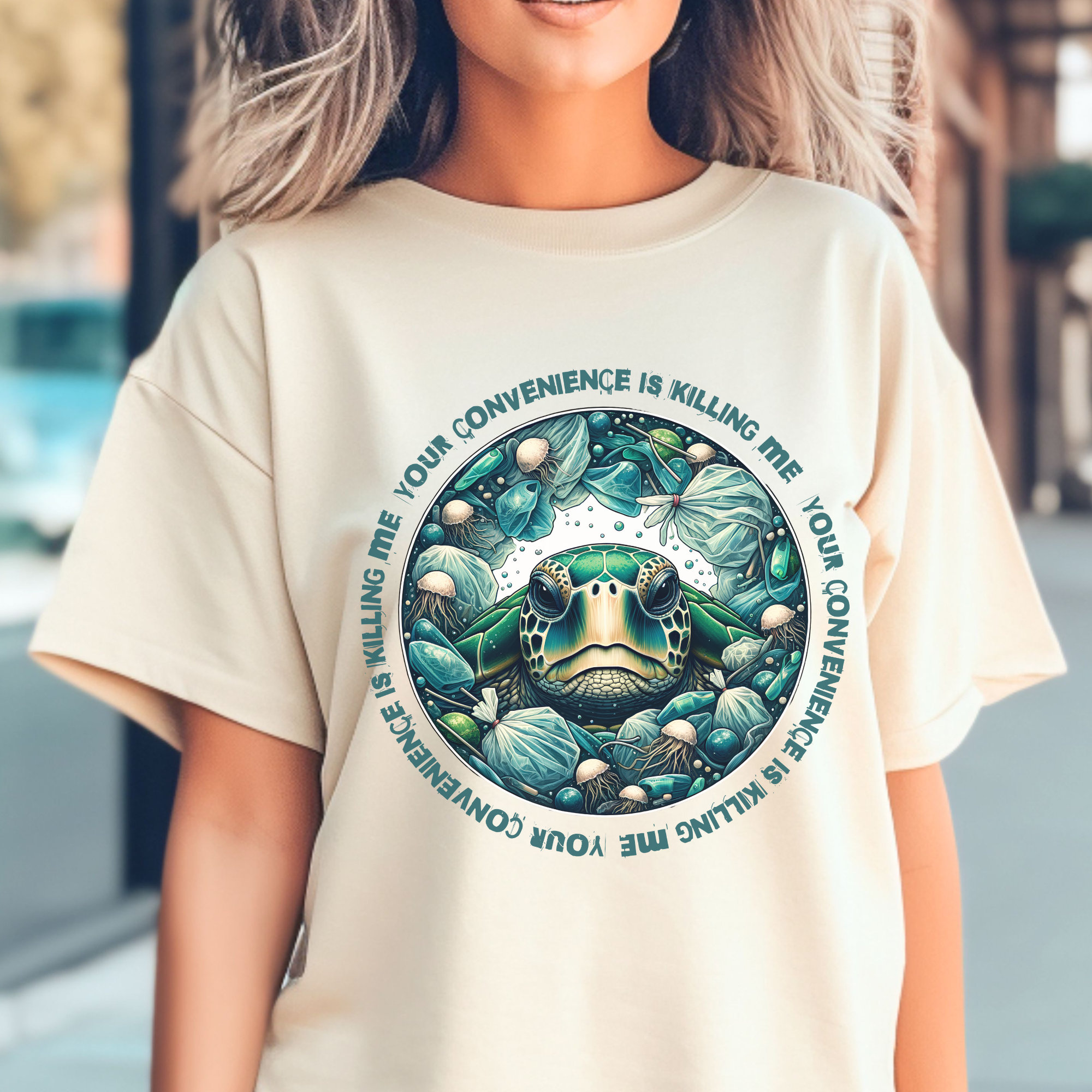 Sea Turtle Graphic Tee Shirt Gift for Environmental Activist and Turtle ...