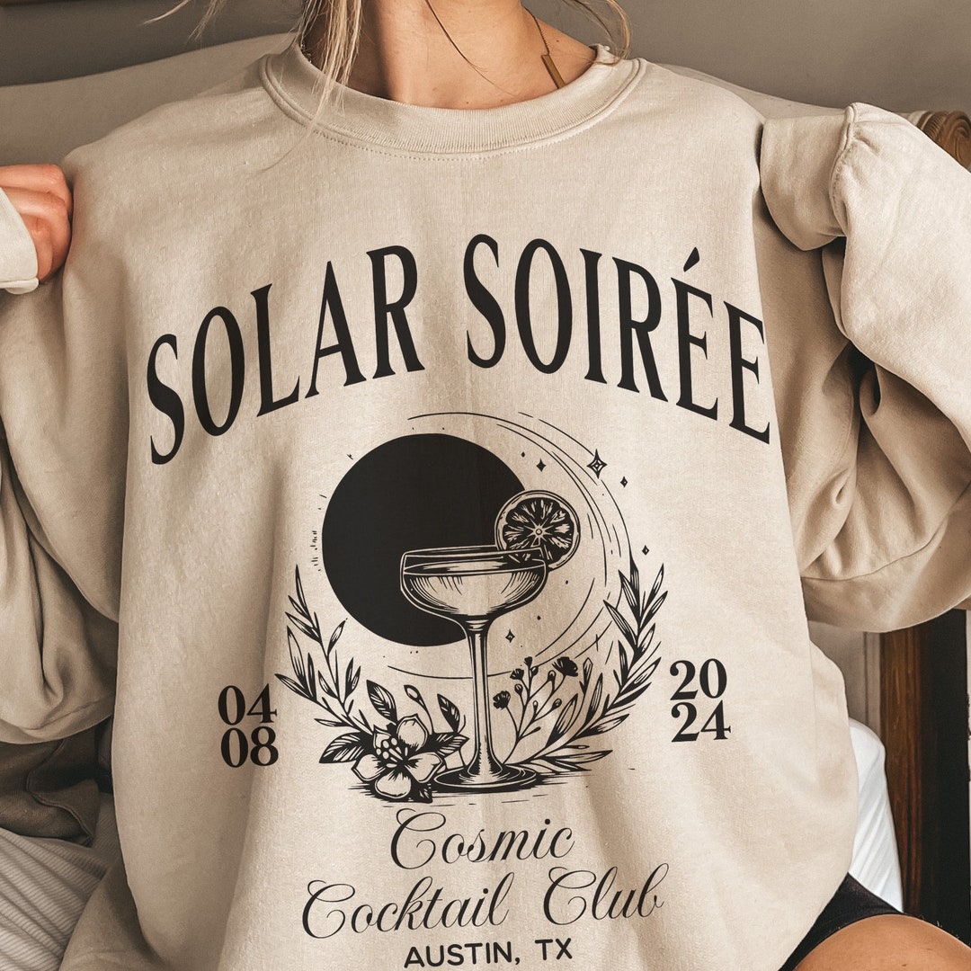 Custom 2024 Total Eclipse Sweatshirts Gift for Solar Eclipse Girls ...