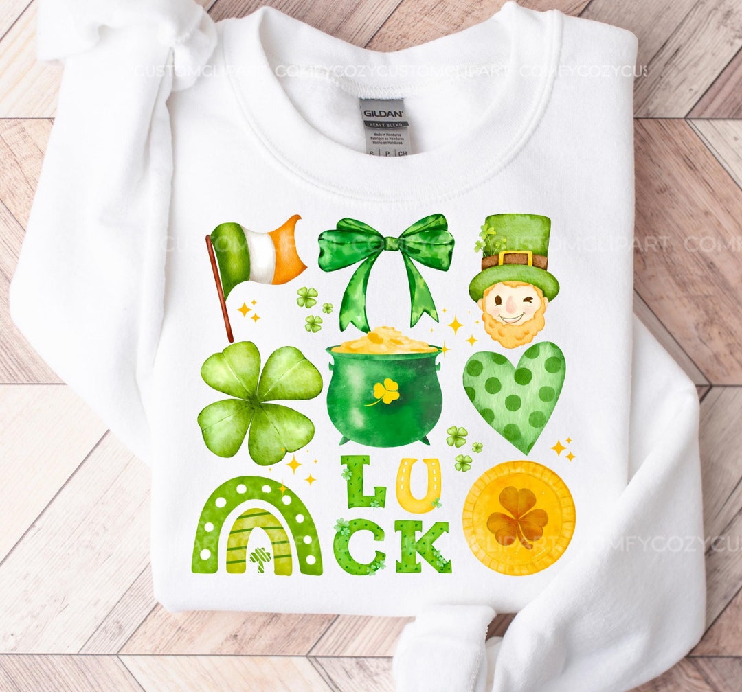 Cute St Pattys Lucky Shirt Png|patrick's DIY Shirt Gift for Pink Bow ...