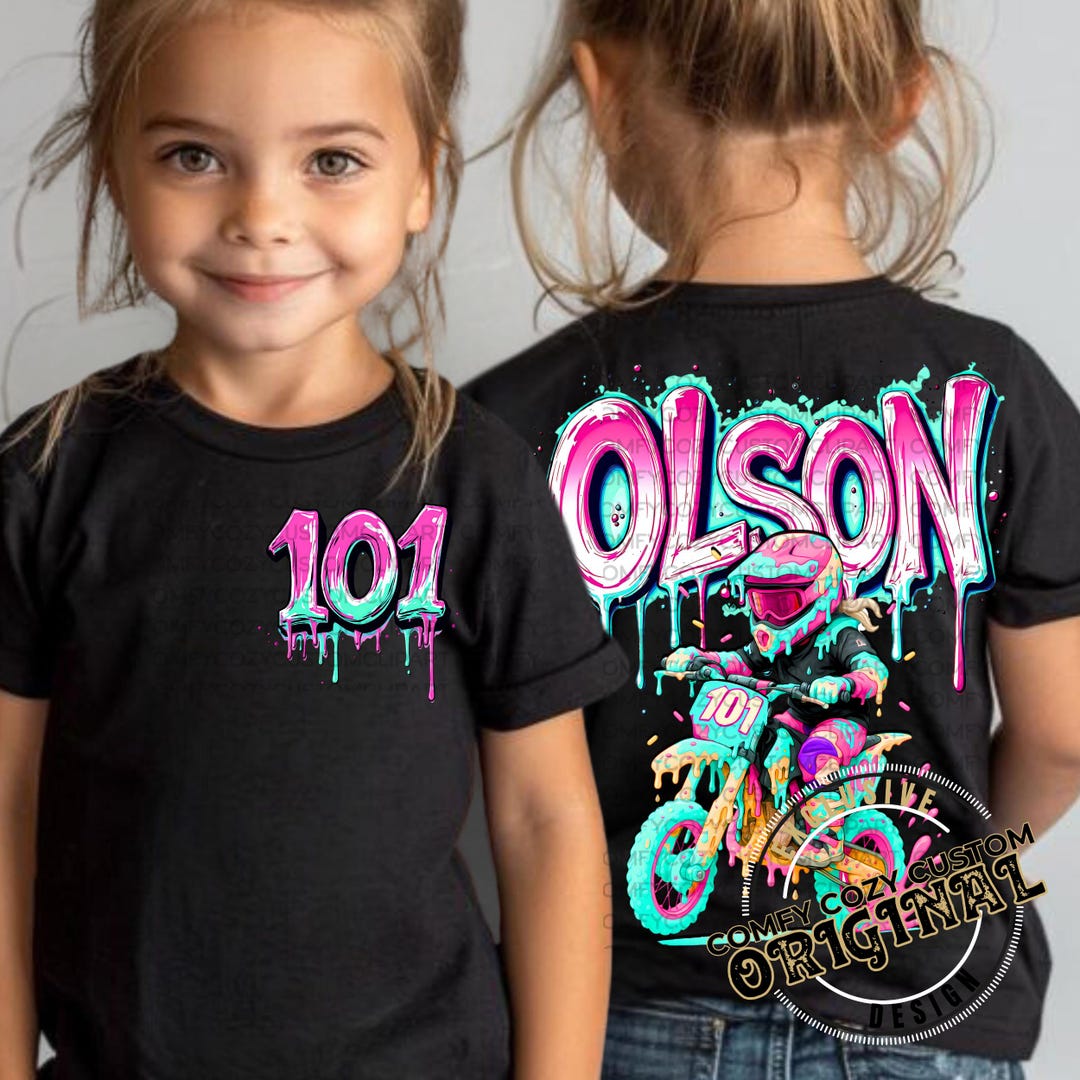 Dirt Bike Custom Icecream Drip Respect|drippy Name Png|personalized ...