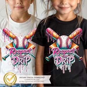 Baseball Ice Cream Drip PNG for Diy Teeshirt|ice Cream Sprinkle DTF ...