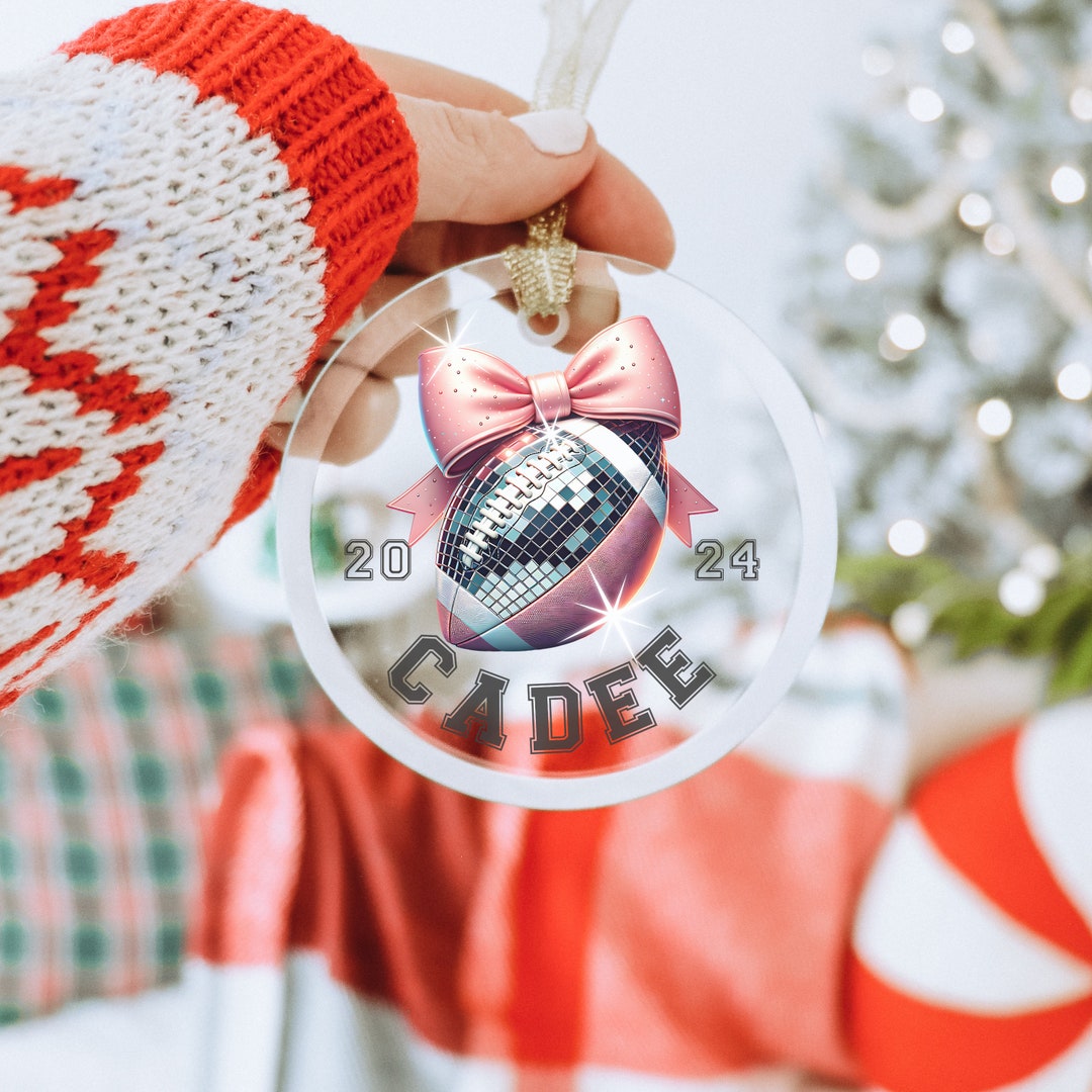 Custom Football Tree Ornament for Christmas Gift 2024|disco Ball ...