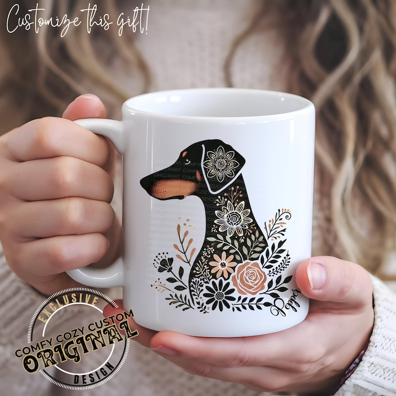 Custom Natural Eared Doberman Dogs Personal Pinscher Hoodie Sweatshirt ...