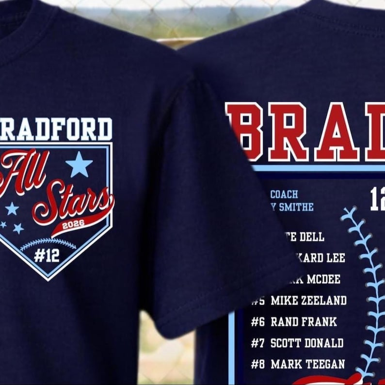 Baseball Roster Back Template | Canva ALL Stars Layout | Editable ...