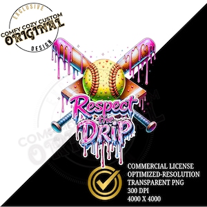 Softball Melt Ice Cream Glove Drippy Bat Ball|softball Dripping Digital ...