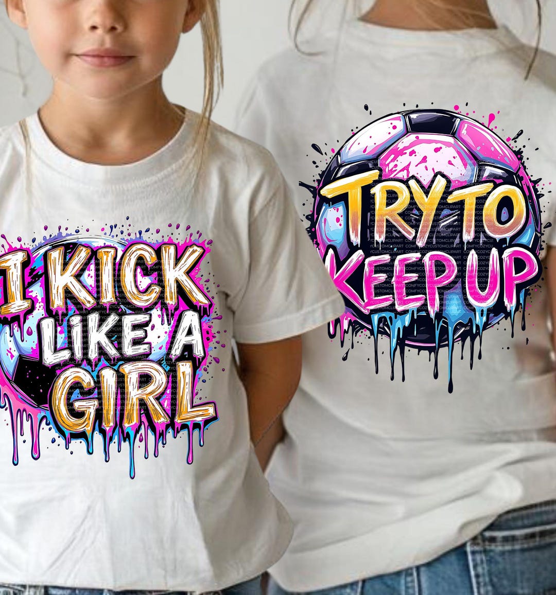 Drippy Soccer Girl PNG: Pink Sprinkle Design (digital Download) - Etsy