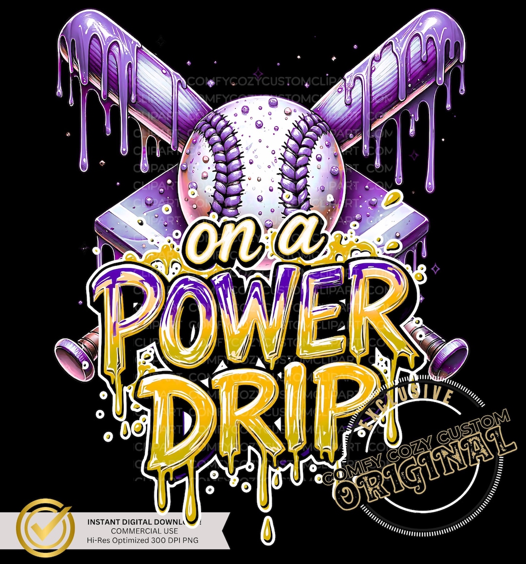 On a Power Drip|dripping Baseball Sports Drip Drippy|icecream Drip Png ...