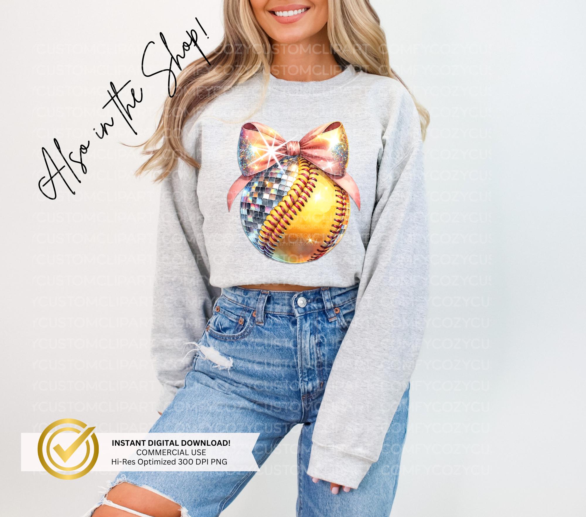 Boujee Baseball Drip PNG, Coquette Bow Design, Retro Sparkle DTF ...