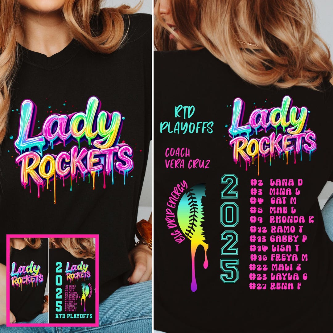 Custom Mascot Drippy Ball Softball Roster PNG Set OF 2|customizable ...