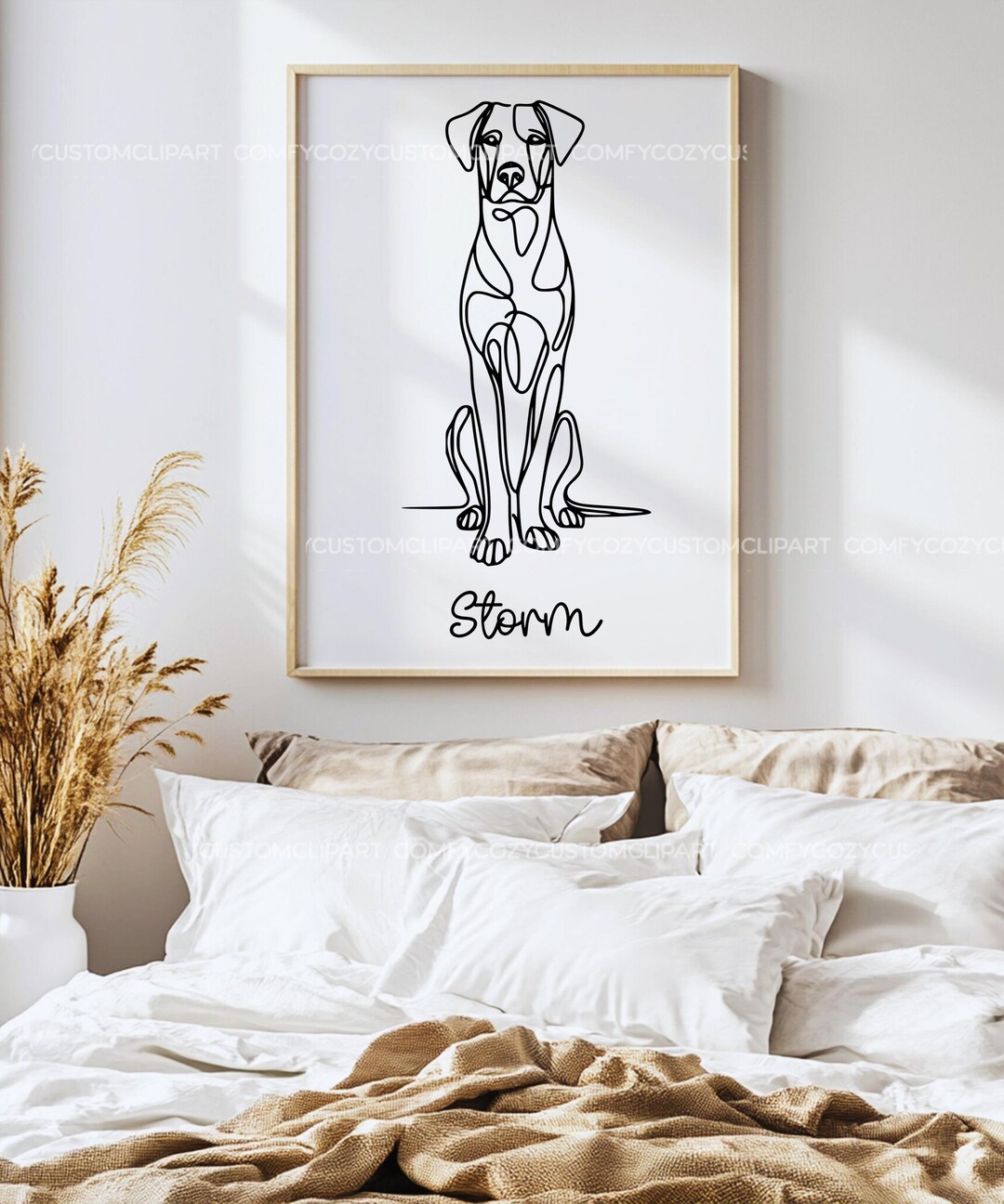 Custom Printable Rhodesian Ridgeback Poster Gift for Ridgie Dog Mom ...