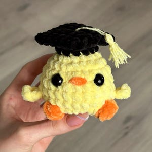 Graduation Chick Crochet PATTERN - Chicken in Graduation Hat, Class of ...