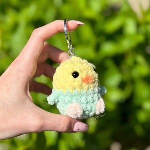 Kissing Birds Keychains Crochet Matching Birds Keychains Cute Matching ...