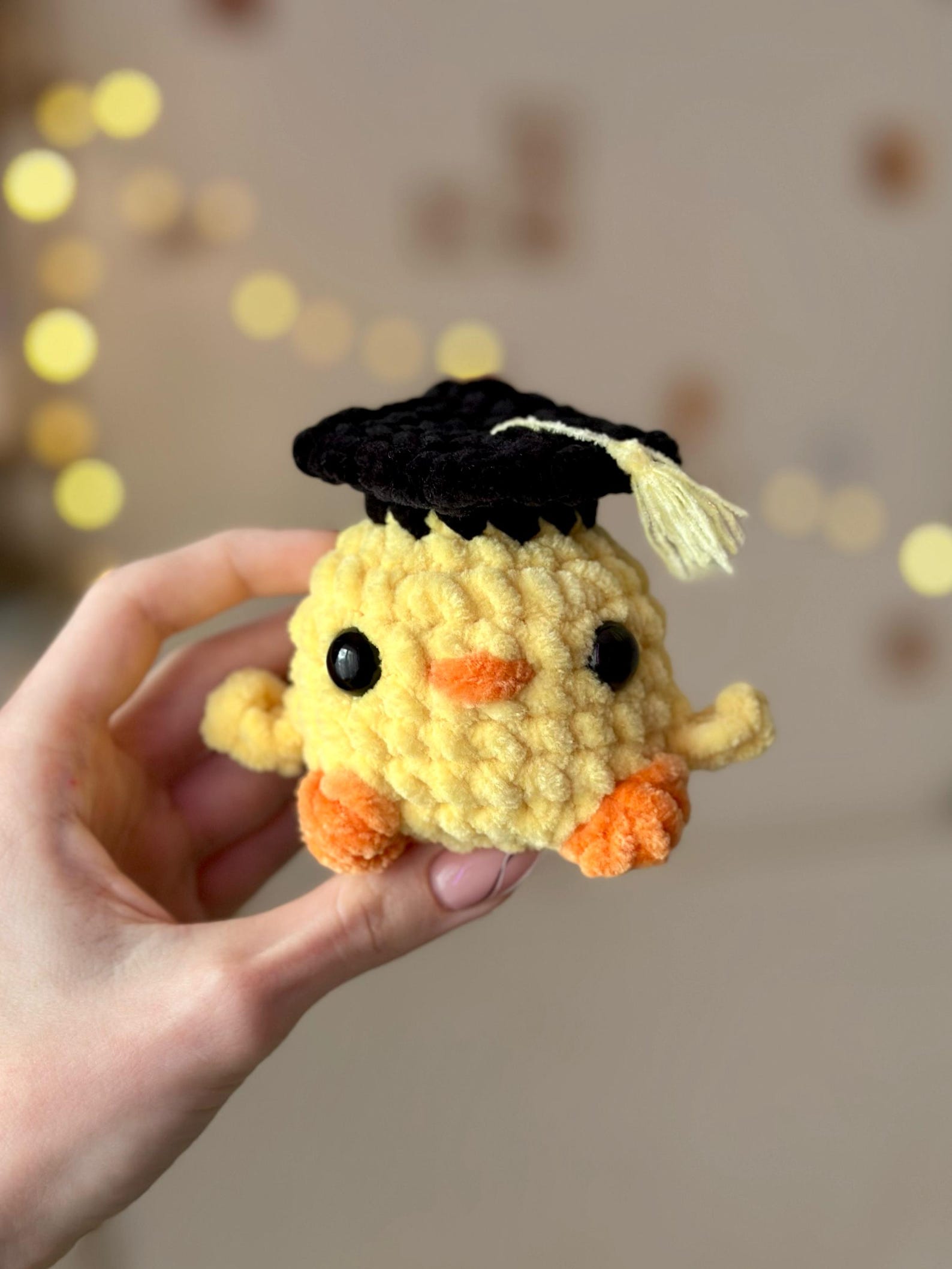 Graduation Chick Plushie – Handmade Crochet Gift for Graduates, Class ...