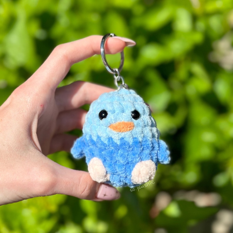 Kissing Birds Keychains Crochet Matching Birds Keychains Cute Matching ...