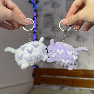 CUSTOM Kissing Cats Keychains - Crochet Plushie Keyrings Made With ...