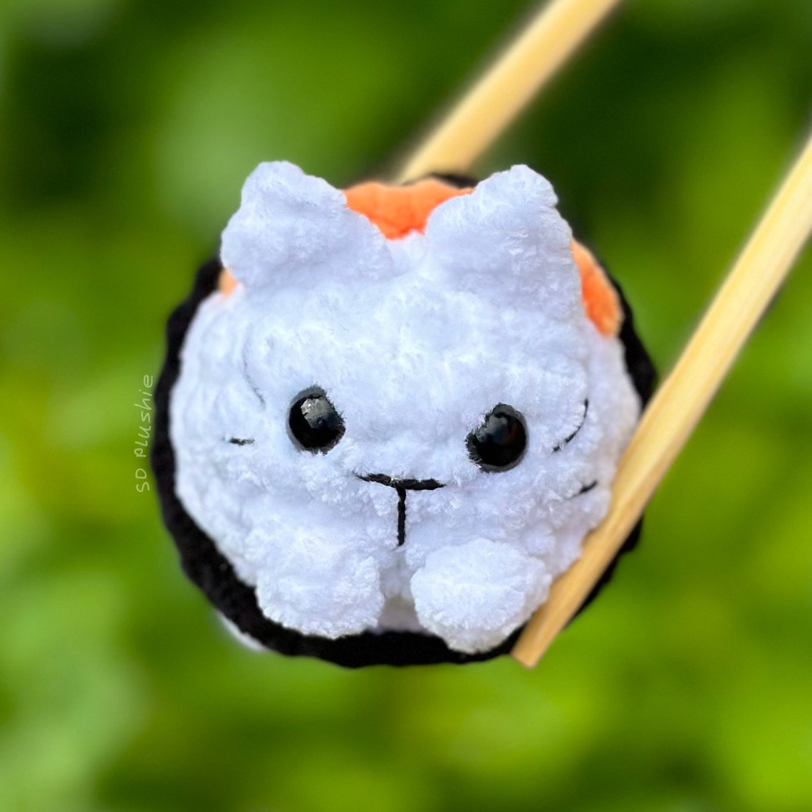 Crochet Sushi Cat Cute Little Keychain Sushi Cat Gift Crochet Minicat ...
