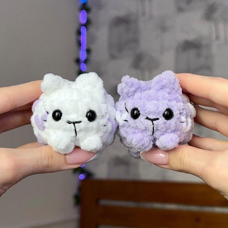 CUSTOM Kissing Cats Keychains Crochet Plushie Keyrings Made With ...