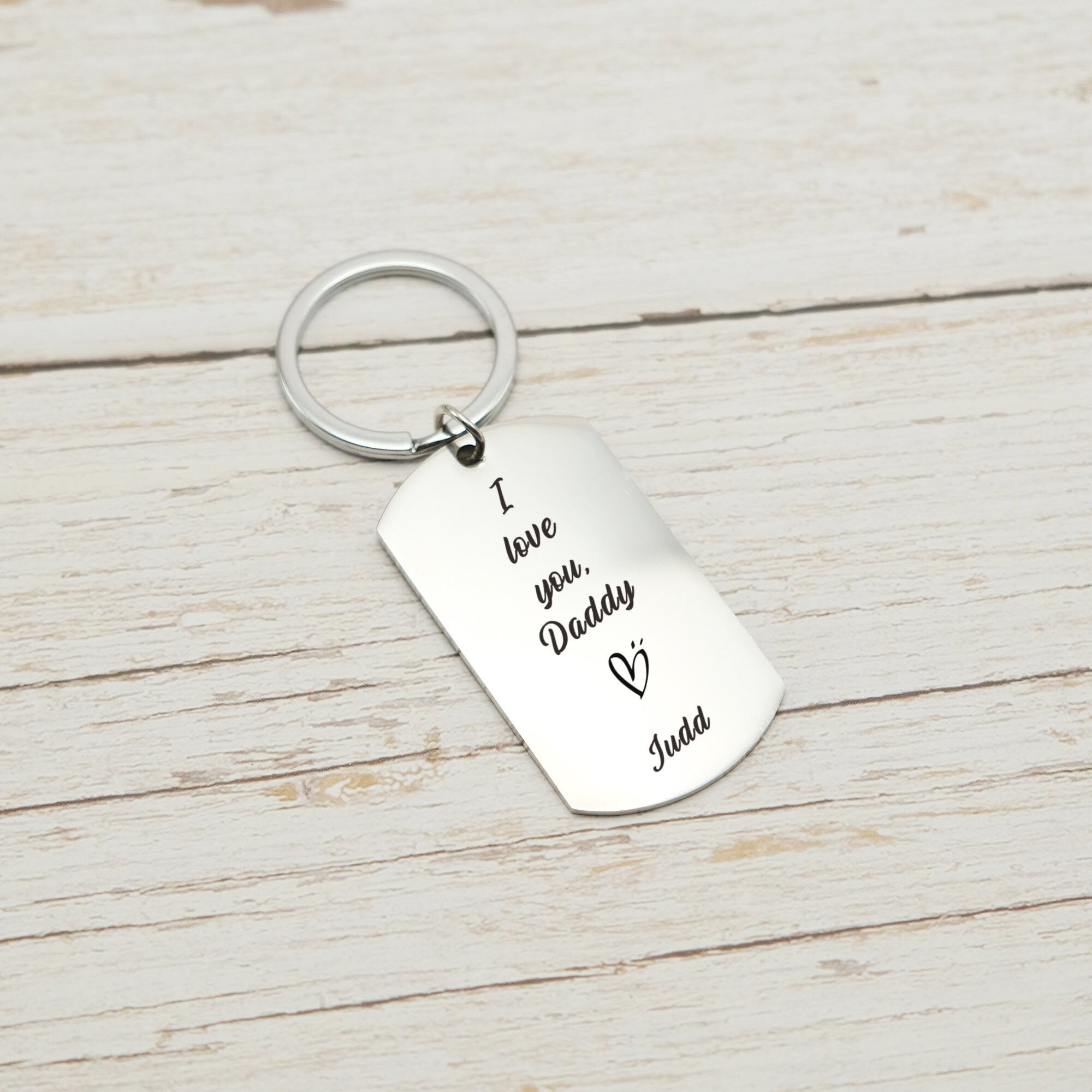 Personalized Dad's Keychain,custom Photo Keychain,first Father's Day ...