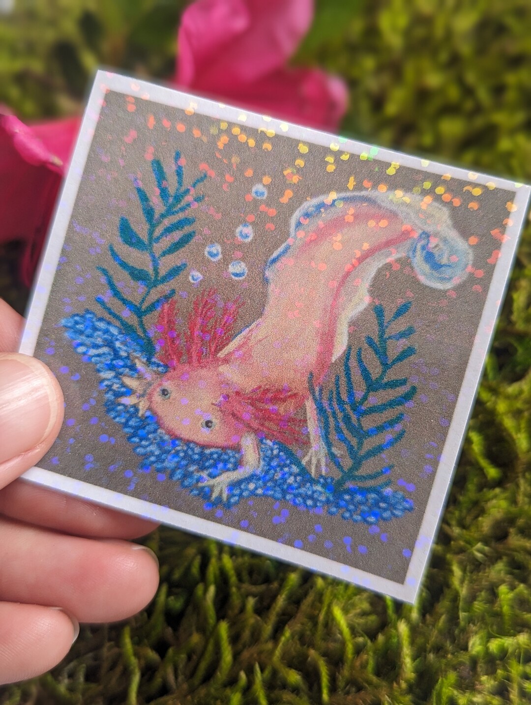 Axolotl Sticker, Gifts for Goodie Bags, Axolotl Birthday Party, Axolotl ...
