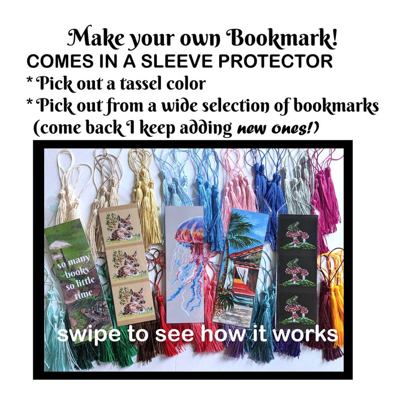 Make Your Own Bookmark Personalized Art Bookmark Custom Made Bookmarks ...