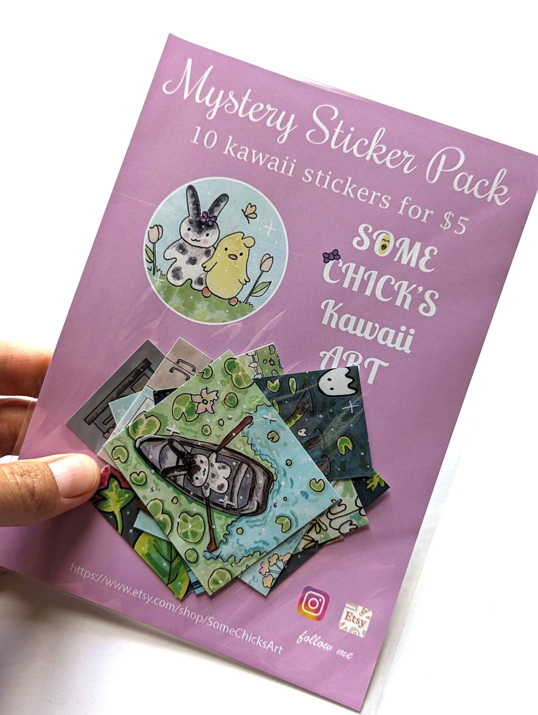 Kawaii Stickers Grab Bag, Cute Sticker Bundle, Kawaii Mystery Grab Bag ...