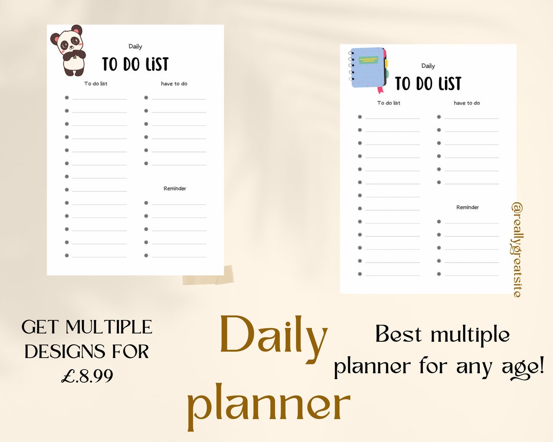 Best Digital Daily Planner for Any Age, Digital Planner, Finance ...