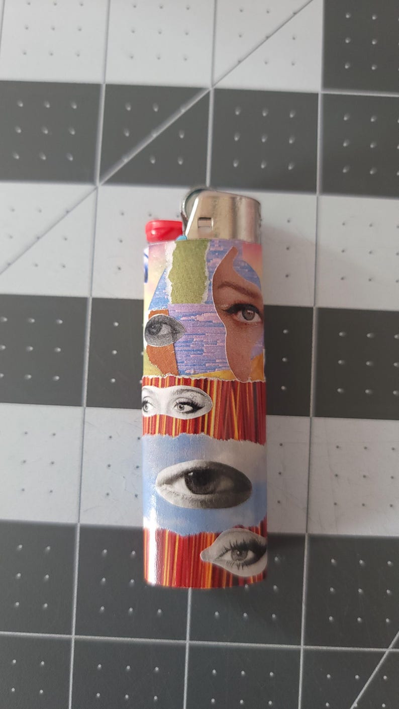 Handmade Collage Bic Lighter, Aesthetic Art Lighter - Etsy