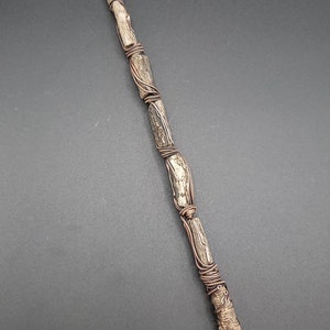 Petrified Wood Wand: Copper Wrapped Altar Ritual Tool (13") - Etsy