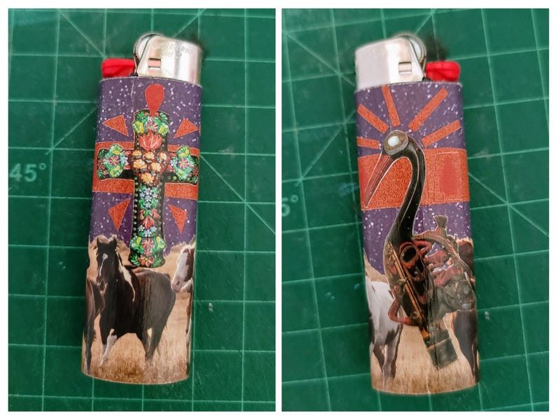Bic Classic Lighter, Handcut Collage, Original Collage, Customized ...