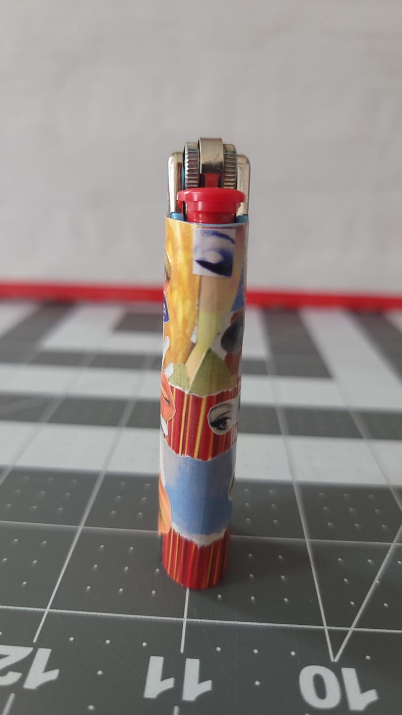 Handmade Collage Bic Lighter, Aesthetic Art Lighter - Etsy