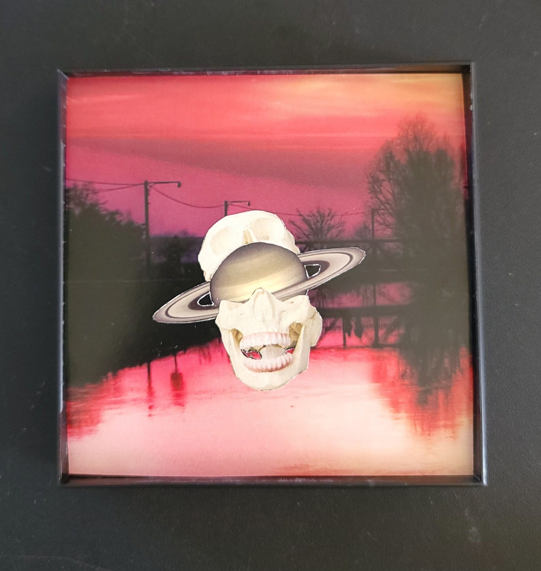 Introvert, Original Collage, Mini Collage, Handmade Collage, Wall ...