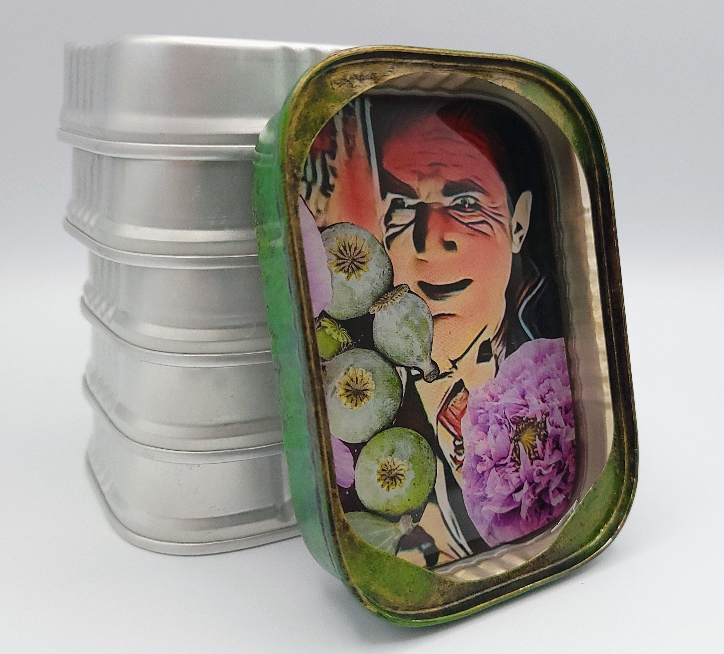 Hopium Sardine Can Collage: Resin Art Refrigerator Magnet - Etsy