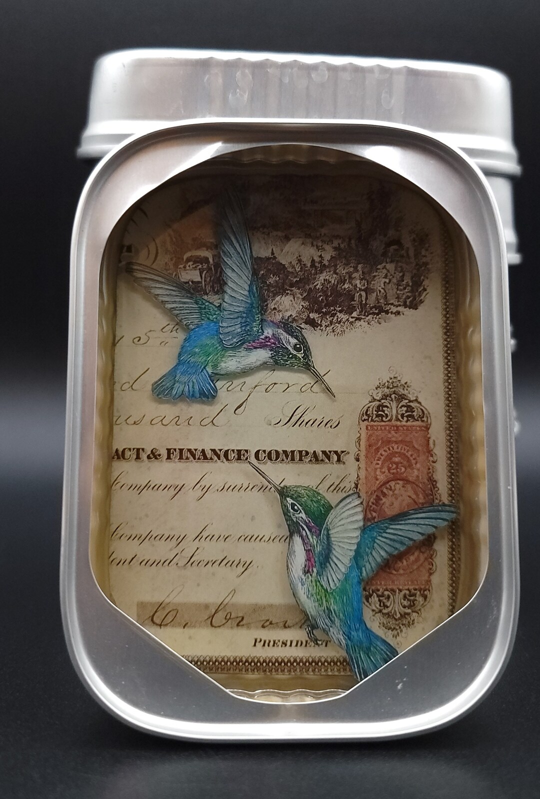 Share, Mini Collage, Sardine Can Crafts, Refrigerator Magnet, Tiny Wall ...