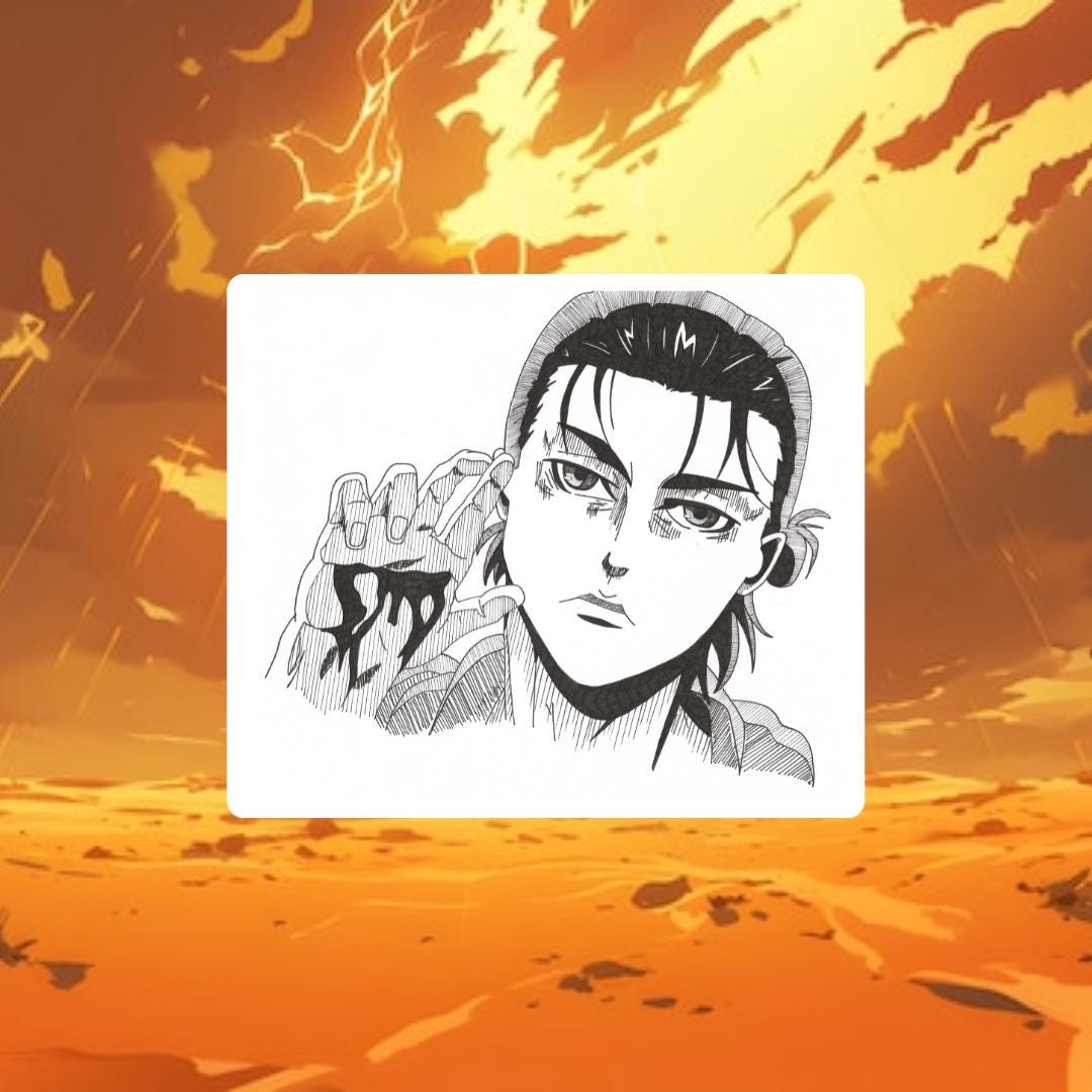 Attack on Titan Anime Sticker Eren Yeager - Etsy