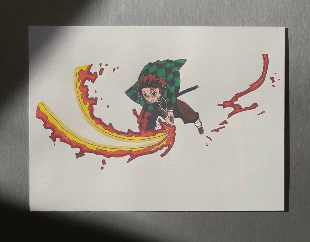 Demon Slayer Tanjiro Art Print - Etsy UK