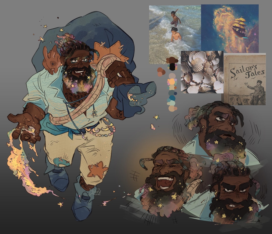 FULL REF SHEET // Custom Character Design Reference Sheet Commission ...