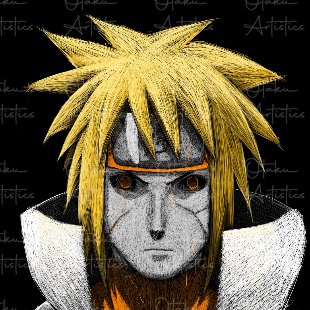 Minato 4th Hokage Naruto Anime Artwork - Etsy