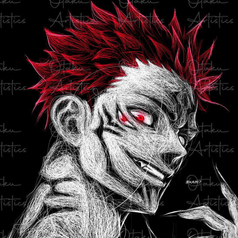 Sukuna Jujutsu Kaisen Anime Artwork - Etsy
