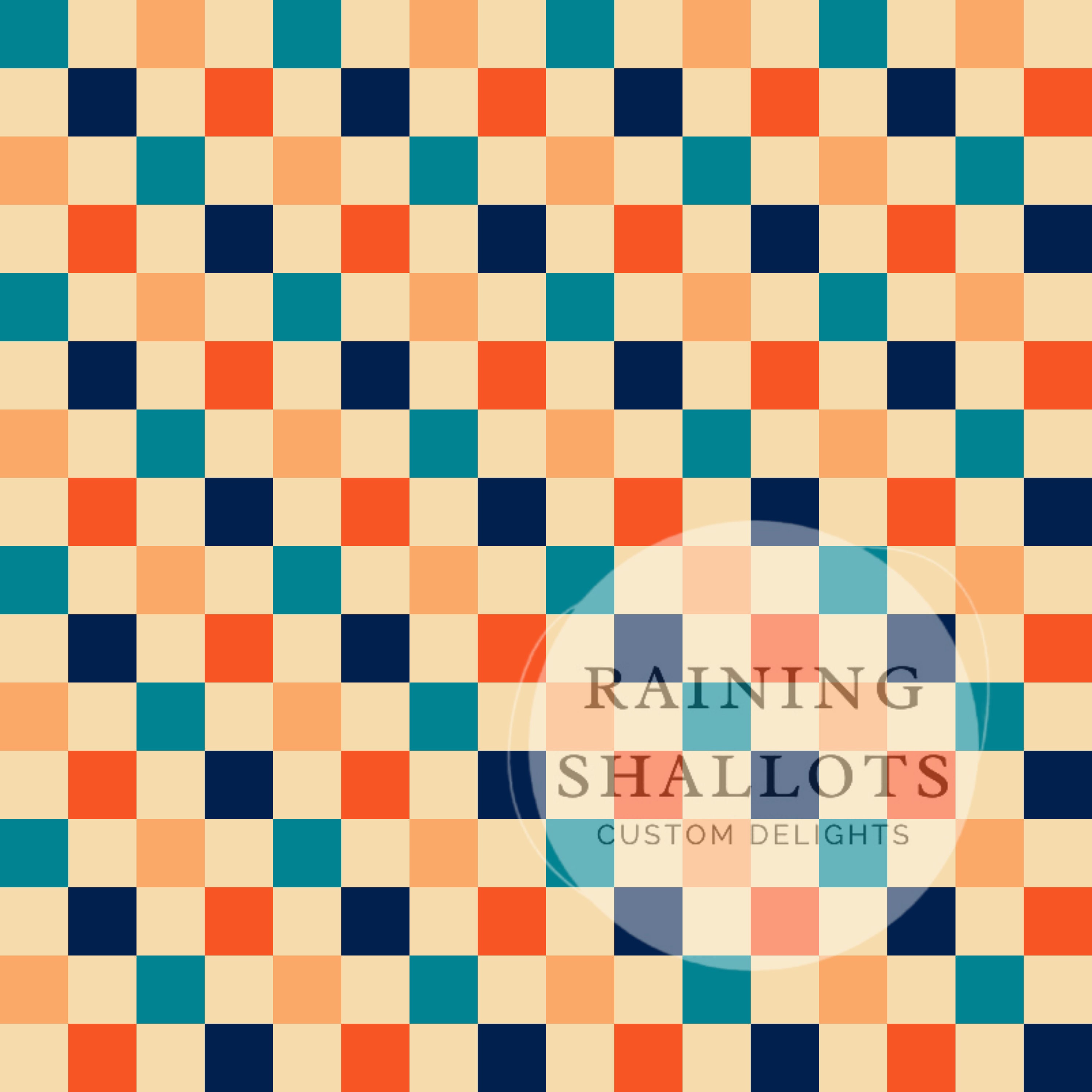 Retro Checkerboard Digital Paper Vol. 1 - Set of 10, Seamless 12x12 ...