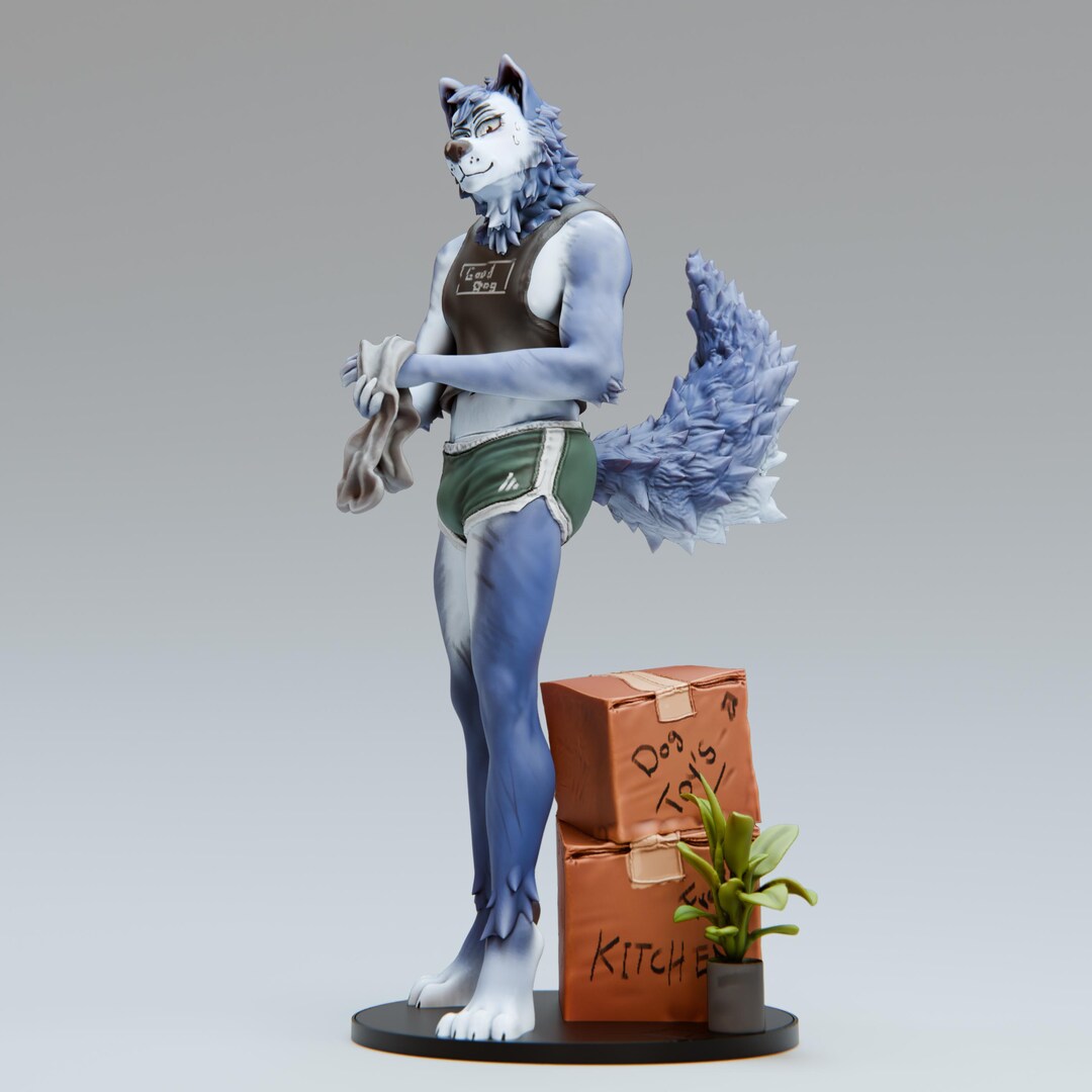 FURRY Wolfie the New Neighbor - STL Figurine- 3D- Anime - Etsy