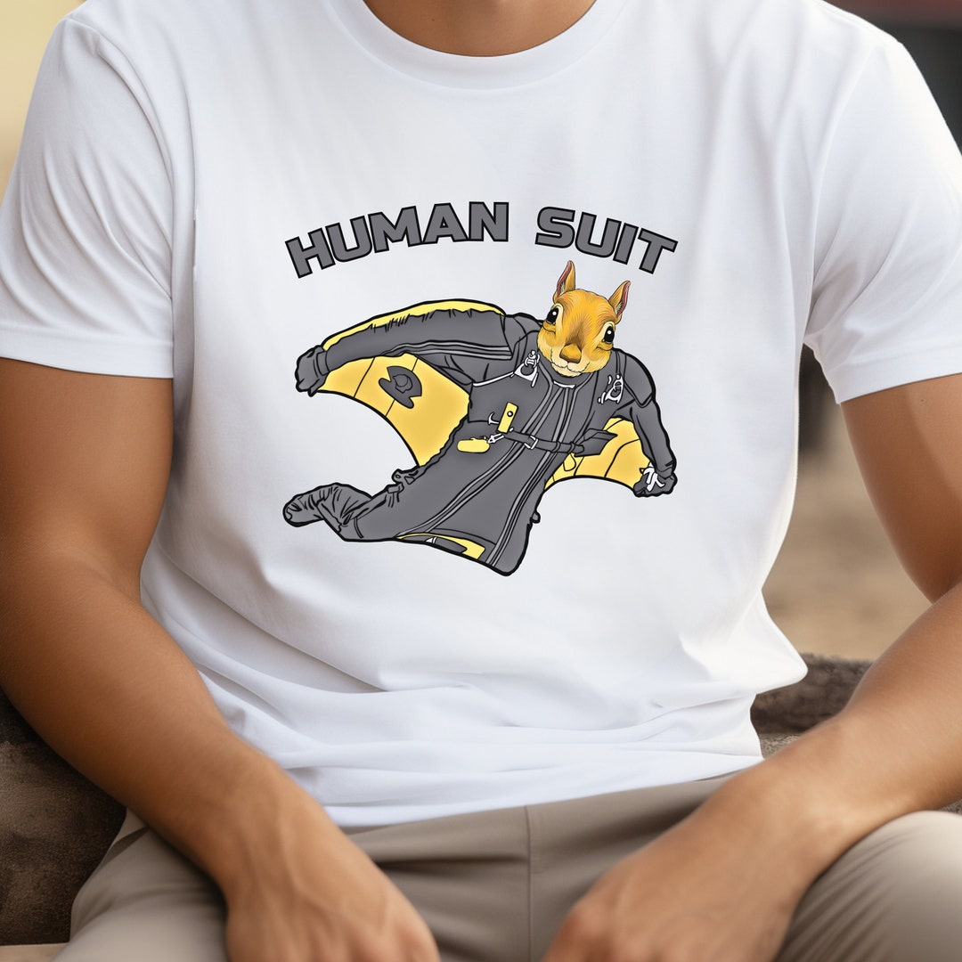 Human Suit Shirt, Funny Skydiving T-shirt, Wingsuit Shirt, Skydiver T ...