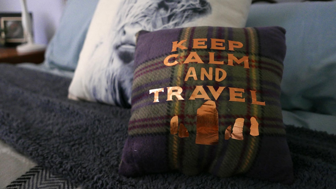 Outlander Themed Travel Thru the Stones Scottish Plaid Pillow - Etsy