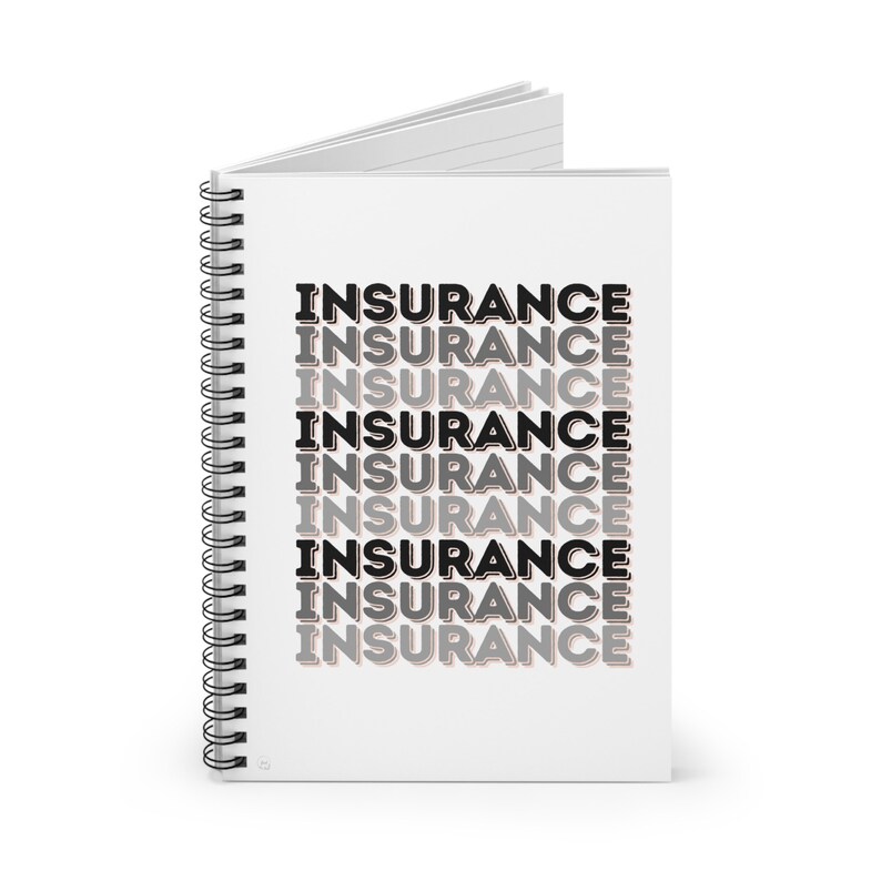 Multi Line Insurance Lined Spiral Notebook, Gift for Insurance Agent ...