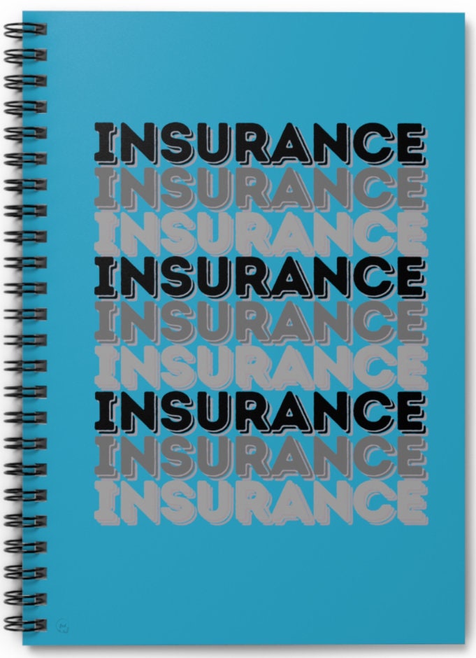 Multi Line Insurance Lined Spiral Notebook, Gift for Insurance Agent ...
