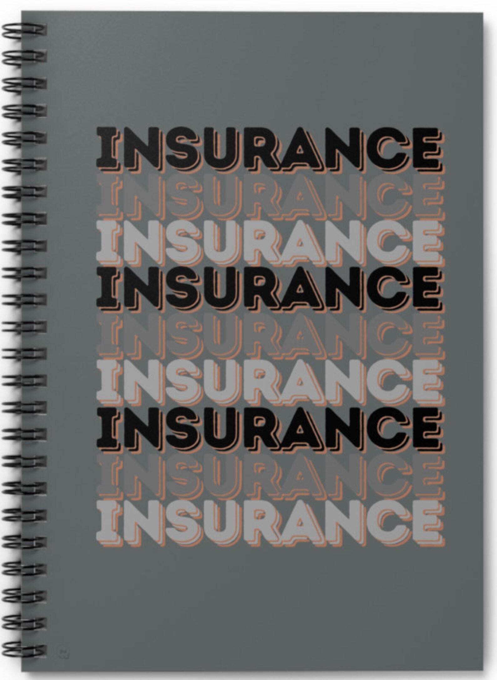 Multi Line Insurance Lined Spiral Notebook, Gift for Insurance Agent ...